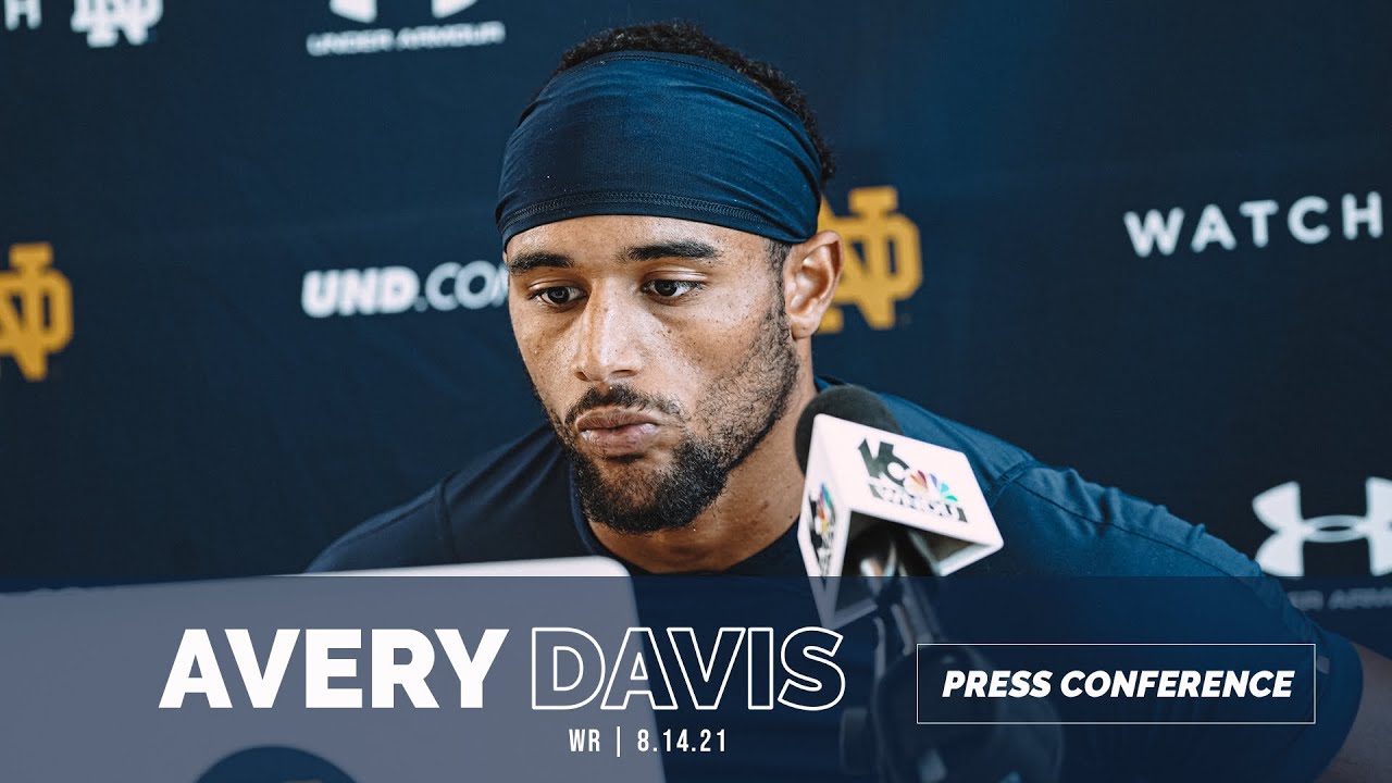 Notre Dame WR Avery Davis Ready for Captain Role - YouTube