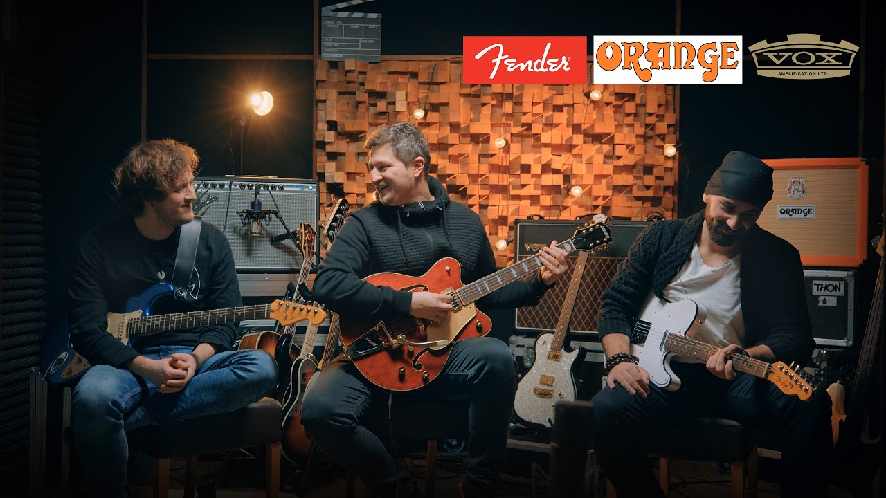 FENDER vs VOX vs ORANGE // 3 Legendárne gitarové aparáty - 3 gitaristi ...