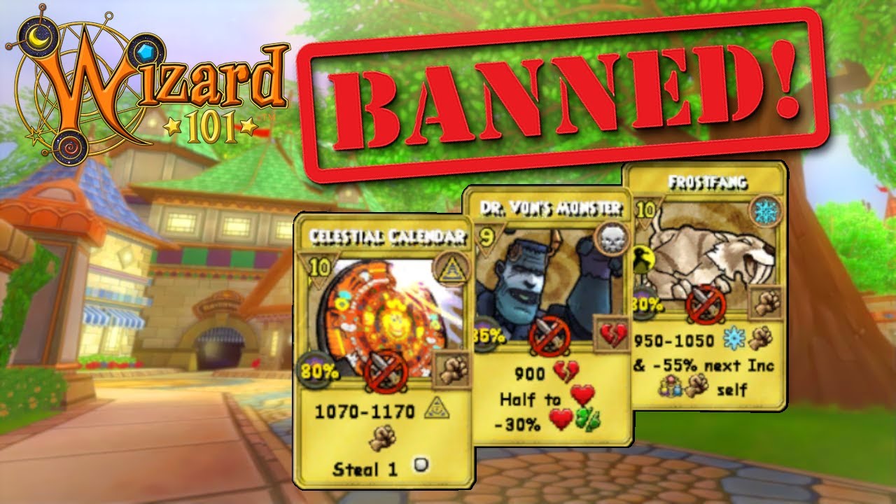 Wizard101 Test Realm Just BANNED These Treasure Cards. - YouTube