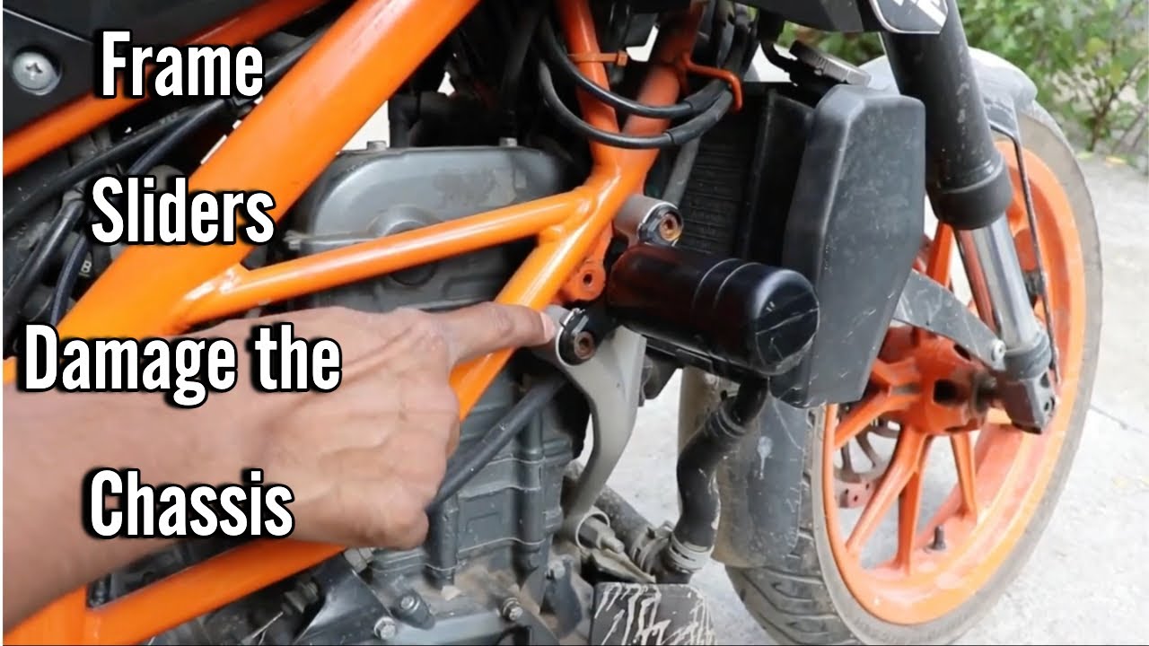Frame Sliders Damage the Chassis of Motorcycle - Reposted Video. - YouTube