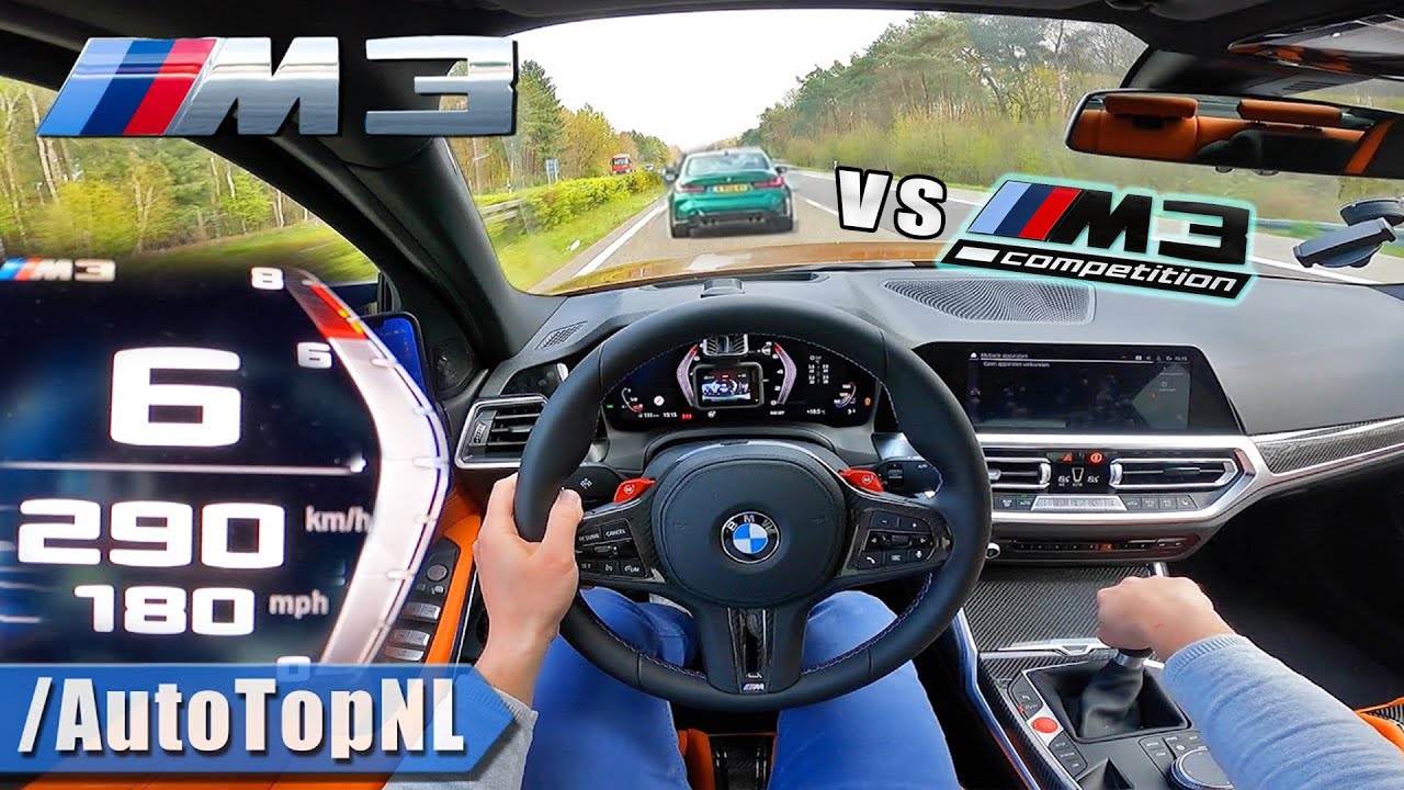 BMW M3 G80 *MANUAL* TOP SPEED on AUTOBAHN by AutoTopNL - YouTube