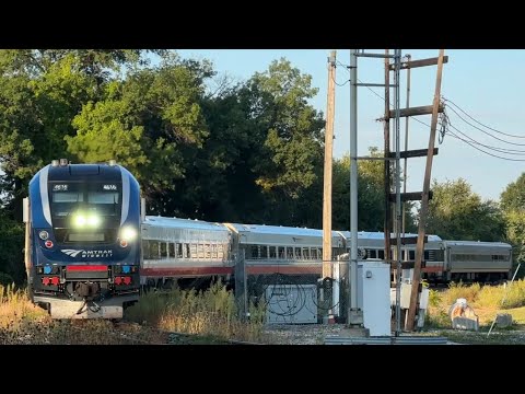 Amtrak Wolverine 350 Clears the Junction in Porter, IN with LOTS of HORN! - YouTube
