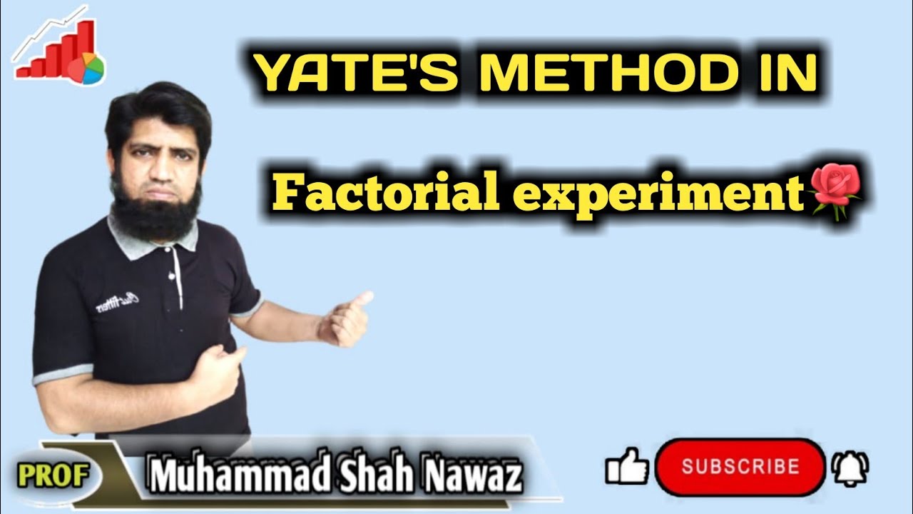 #13: Yate's Method in Factorial experiment🌹 - YouTube