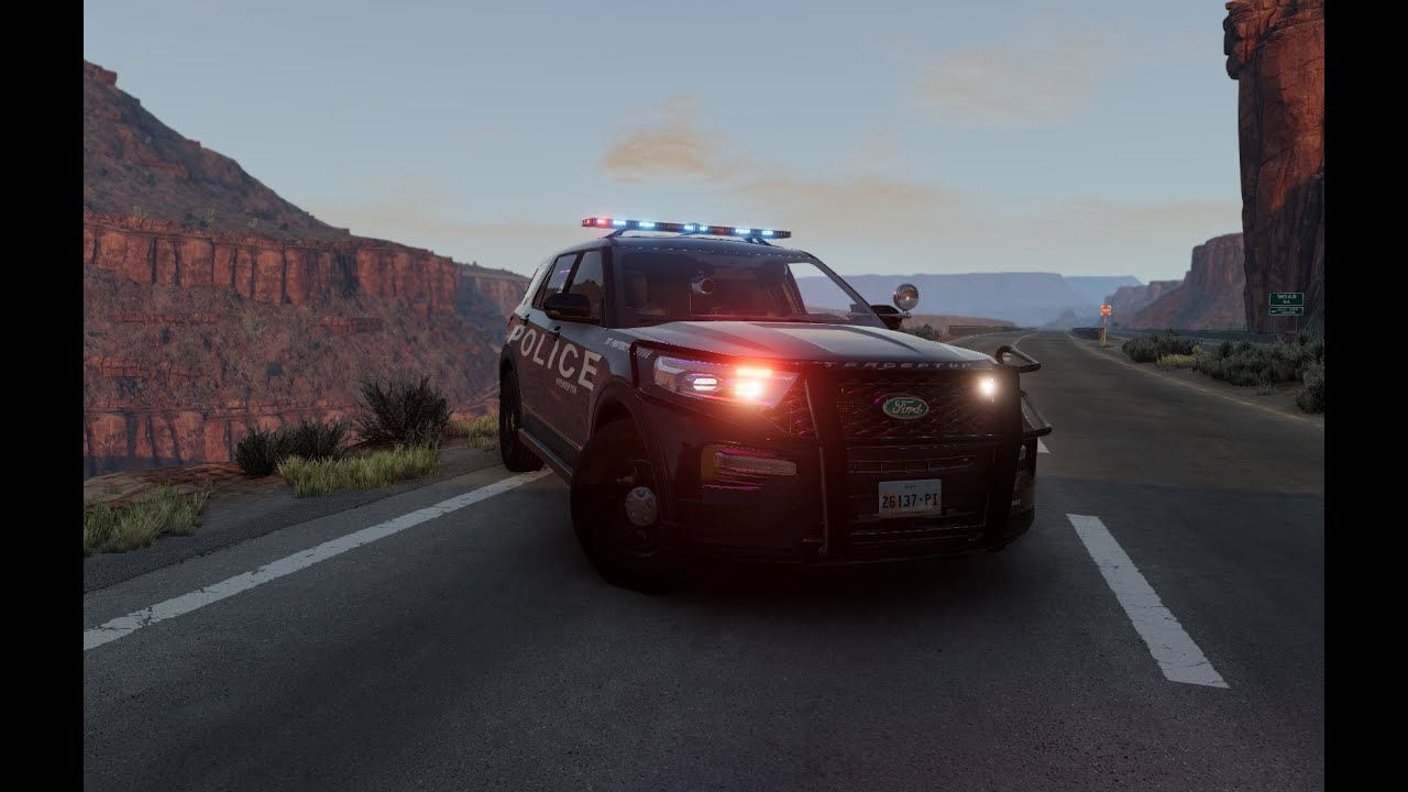 FORD EXPLORER POLICE INTERCEPTOR 2020 in BeamNG Drive - YouTube