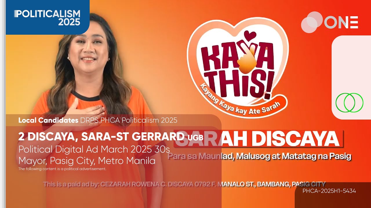 DISCAYA, SARA-ST GERRARD (UGB) Political Digital Ad March 2025 30s ...