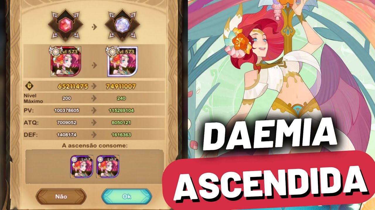 ASCENDI A DAEMIA E PEGUEI O AVATAR ANIMADO - AFK ARENA - YouTube