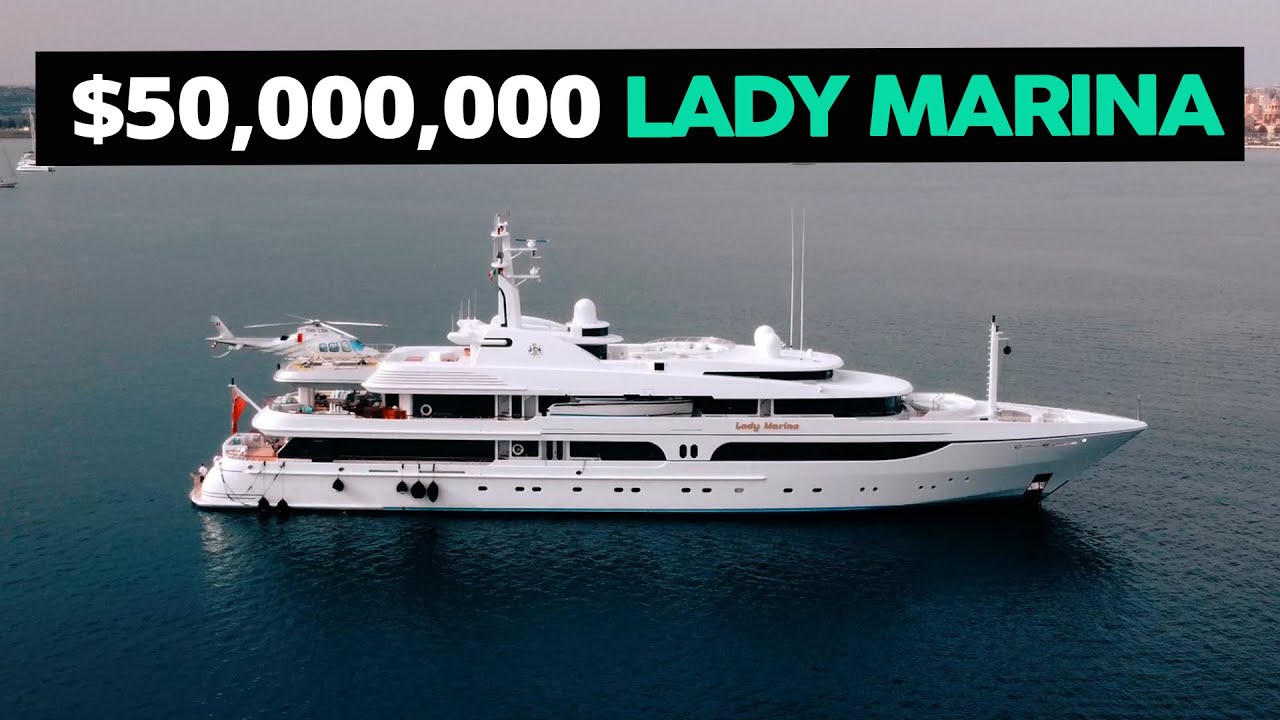 LADY MARINA - Stunning $50 Million Superyacht - YouTube