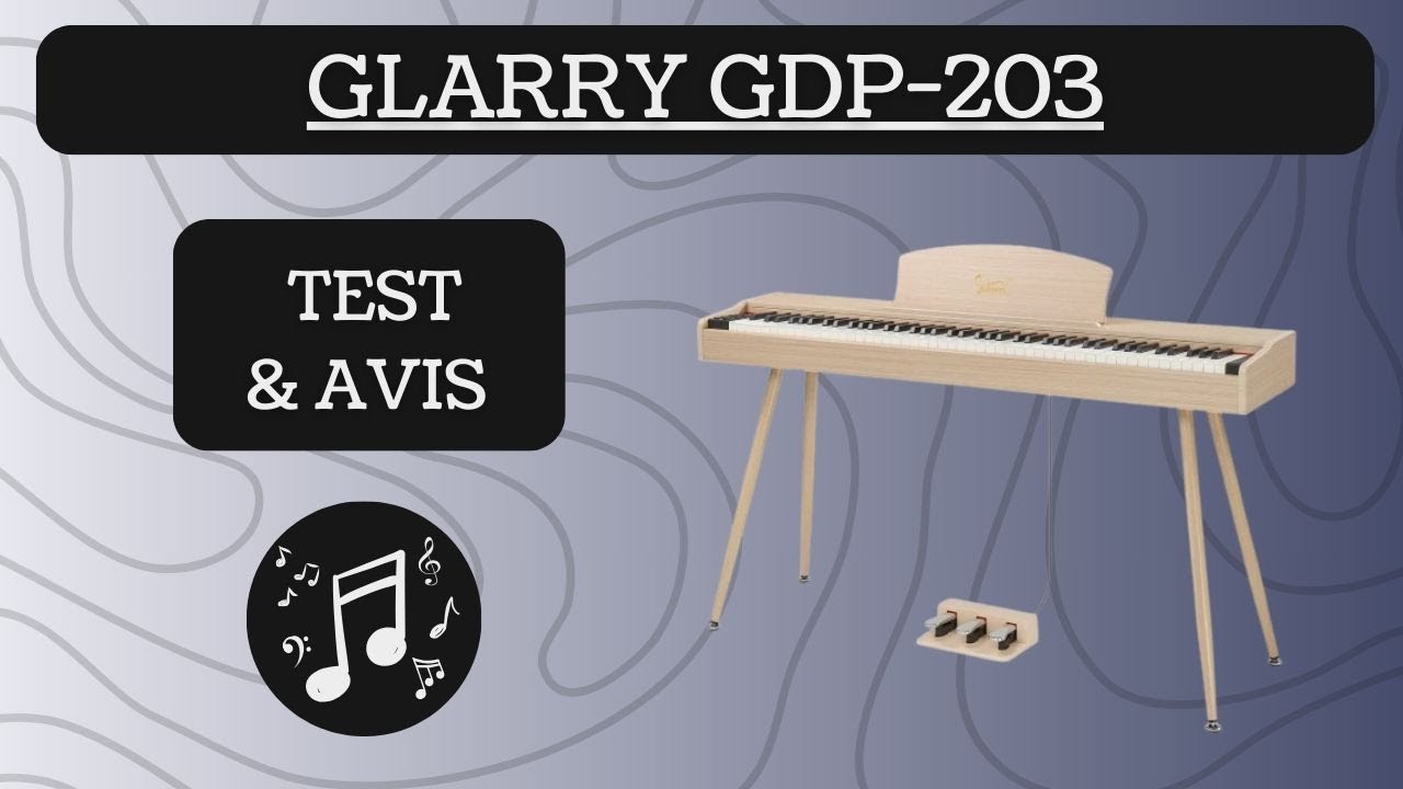 Glarry GDP 203 : test et avis de ce piano numérique - YouTube