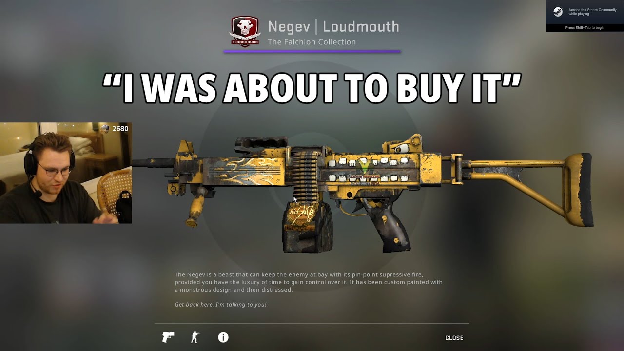 ohnePixel talks about one of the best negev's in existence - YouTube