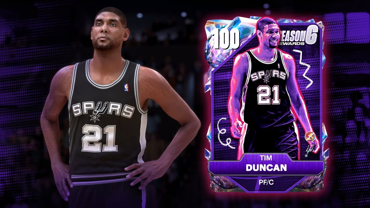 LEVEL 40 REWARD 100 OVRALL TIM DUNCAN NBA 2K25 Myteam - YouTube