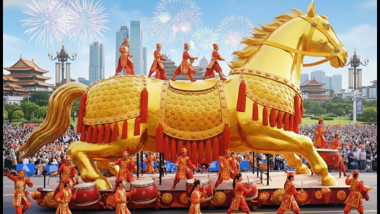 Beijing New Year Parade 2026 (4K) | 180 Giant Chinese Culture Floats in ...