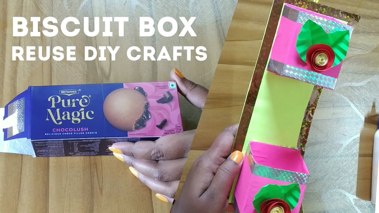 How to make: Biscuit Box Reuse Ideas | Biscuit Box Craft Ideas - YouTube