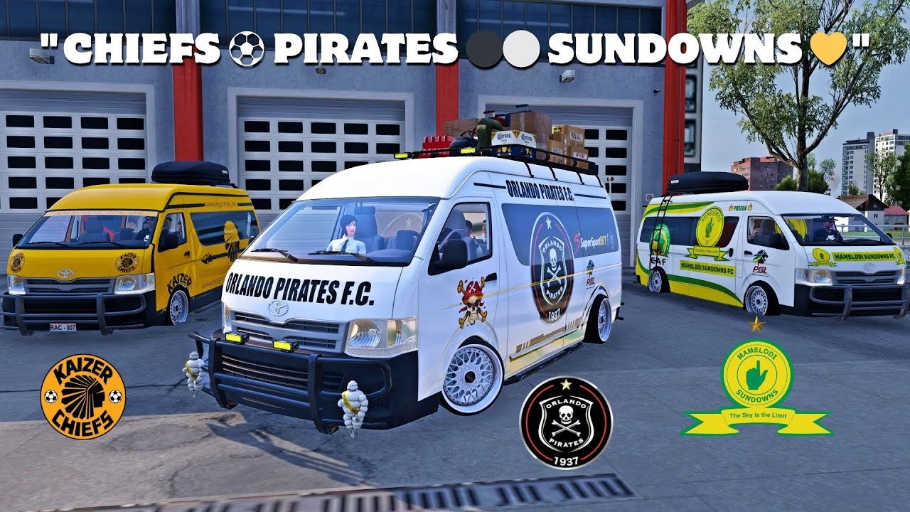 Taxi Wars in ETS2! ⚽ Chiefs, Pirates & Sundowns Showdown | # ...