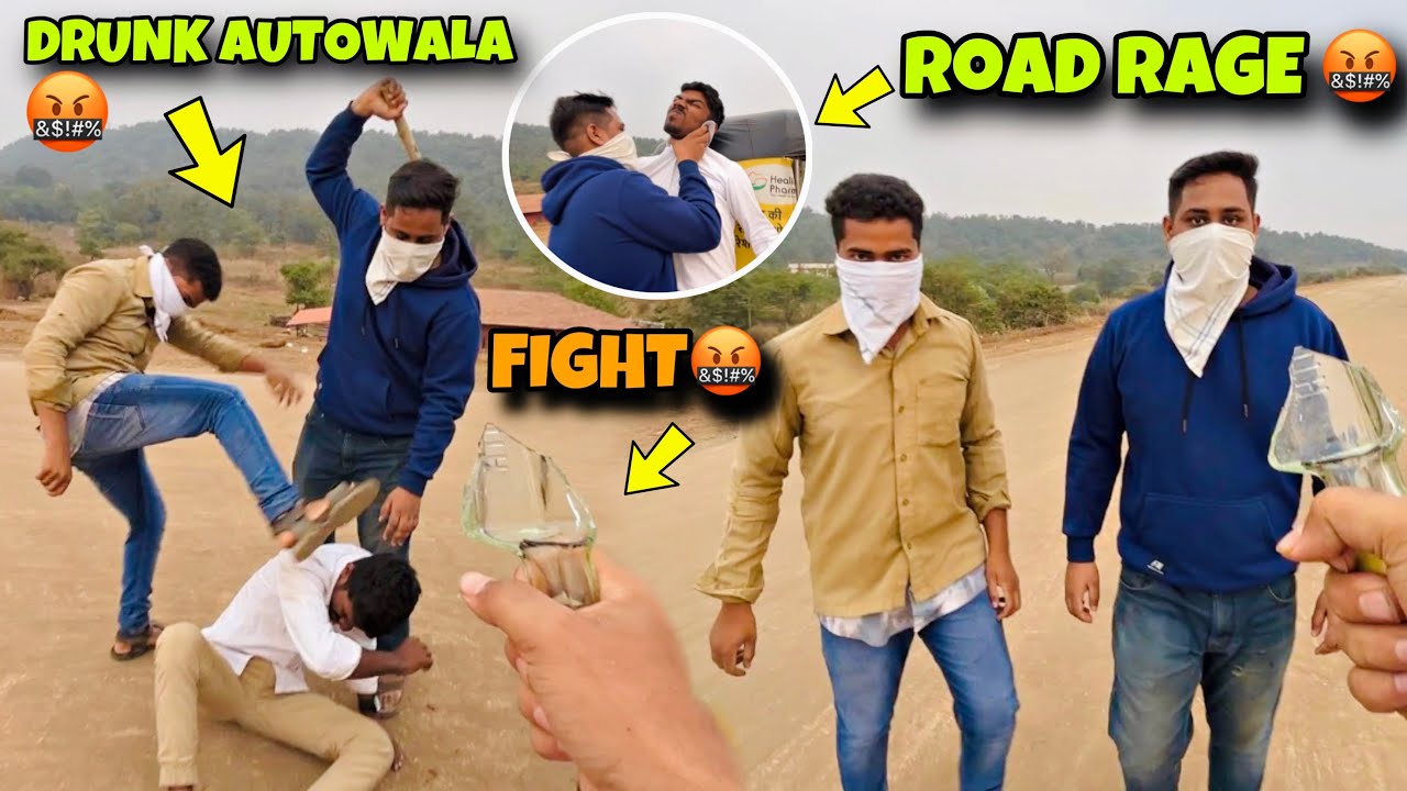 Local😡Drunk Autowala Att@cked On Me 😰| Extreme Road Rage on Highway 🤬 ...