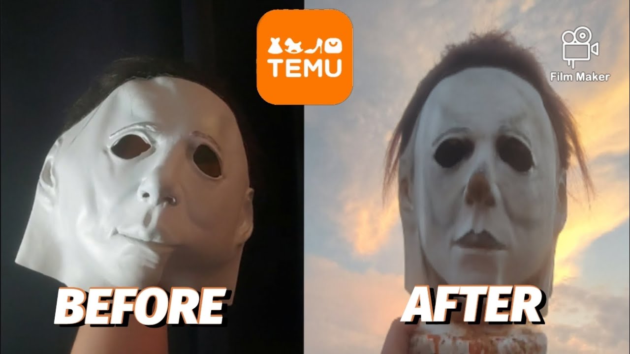 Making a Temu Michael Myers mask much better!!!! (Rehaul) - YouTube
