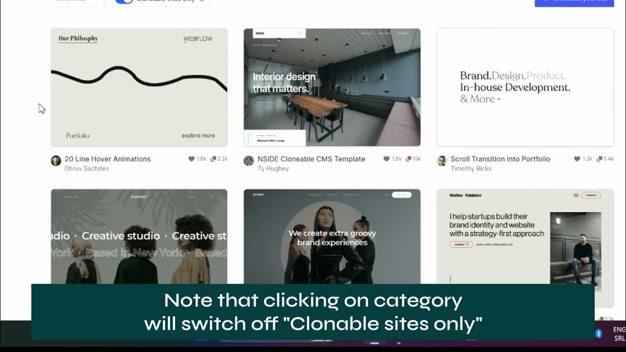 How to Use Webflow Cloneable - YouTube