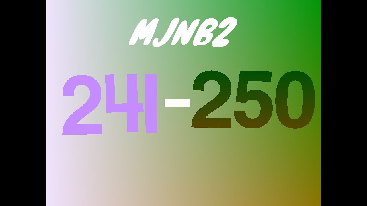 MJNB2 25 Quarter Of 1000 Reached YouTube