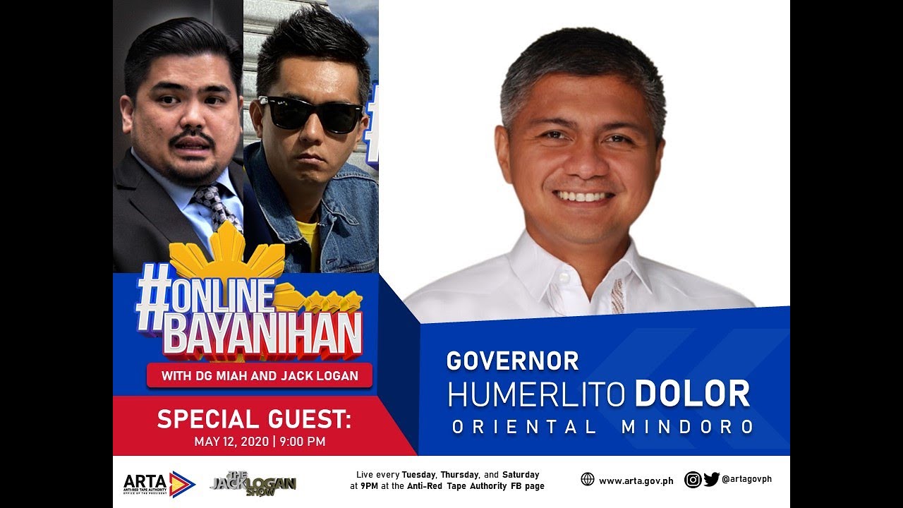 ONLINEBAYANIHAN with Oriental Mindoro Governor Humerlito Dolor | 12 May ...