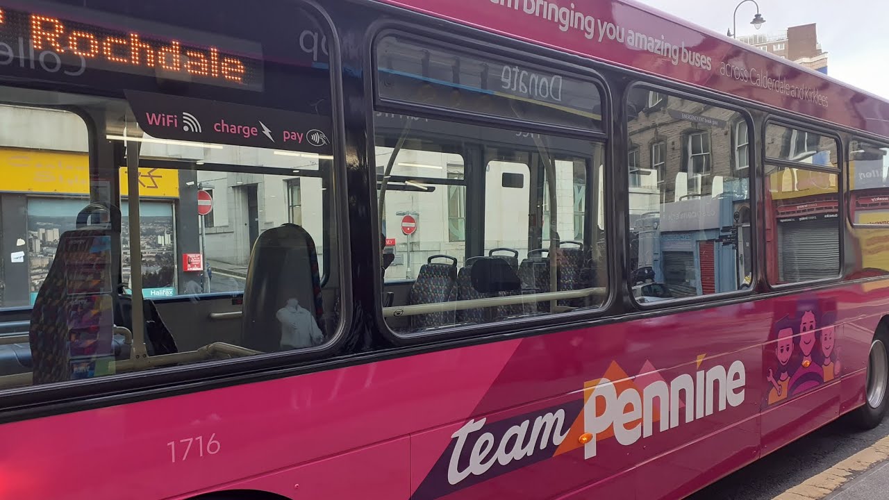Team Pennine Bus 1716 DX12OWC On 587 to Rochdale - YouTube