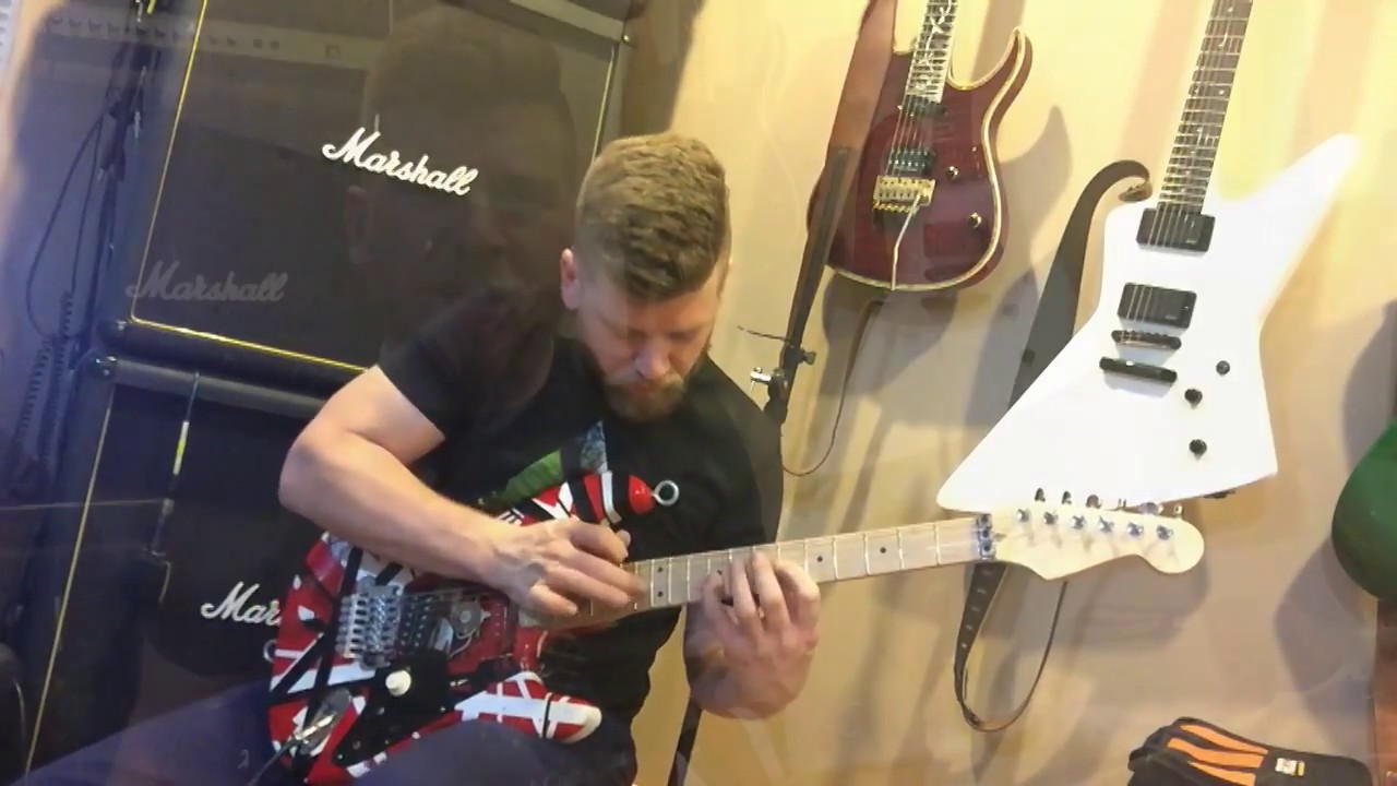 My Custom EVH Guitar with Lundgren Heaven 77 pickup - YouTube