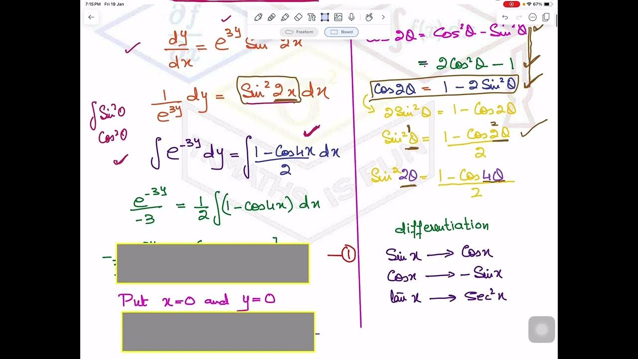 TKMaths A Level P3 Differential Equation Challenging Past paper question 1 - YouTube