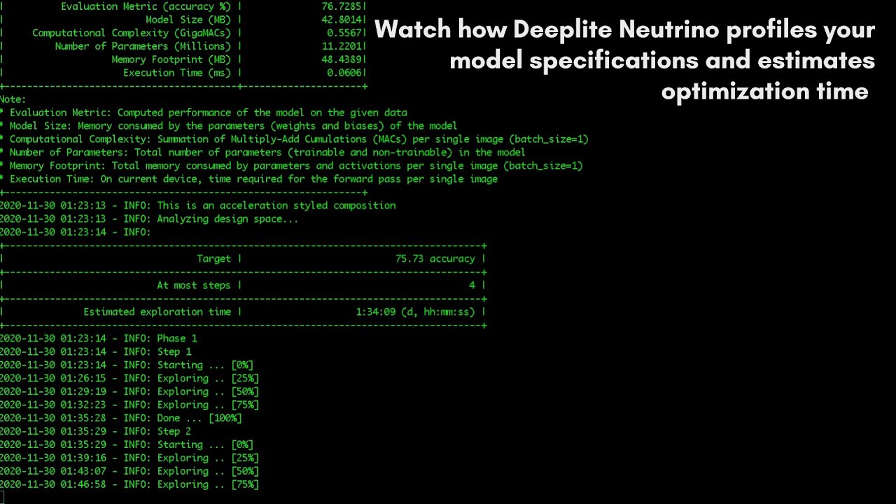 2021 Demo: Deeplite DNN Model Optimization - YouTube