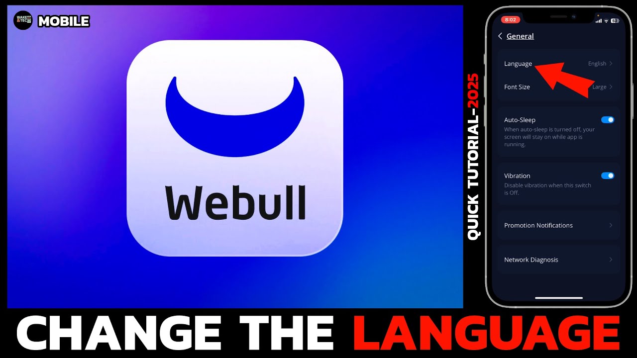 How to Change Your Language on Webull App? Switch Language Settings in ...