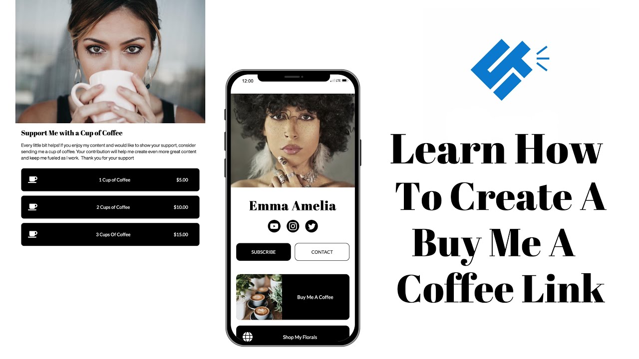 Step-by-Step Tutorial to Adding a 'Buy Me a Coffee' Link - YouTube
