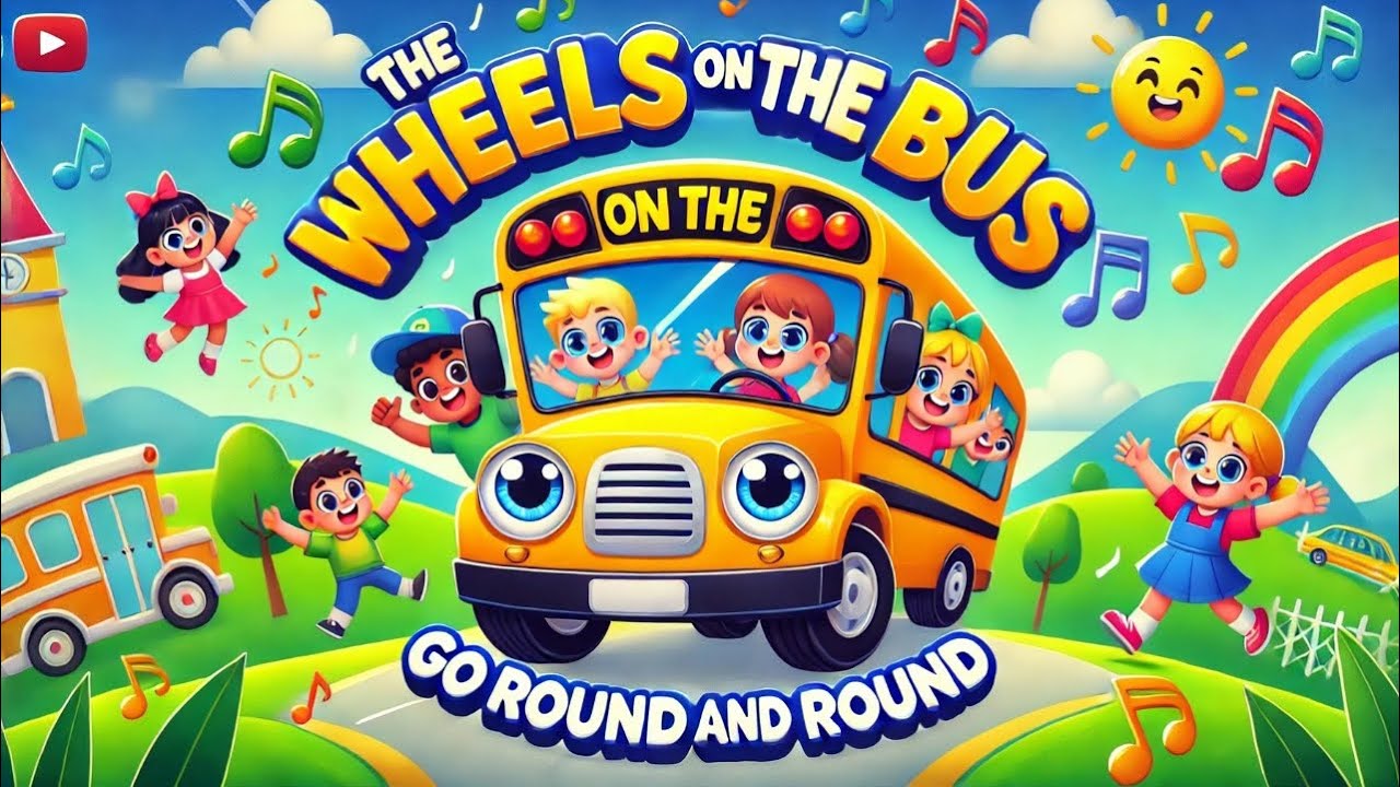 Wheels on the bus song| The Magic Bus Adventure |Nursery Rhymes AND ...