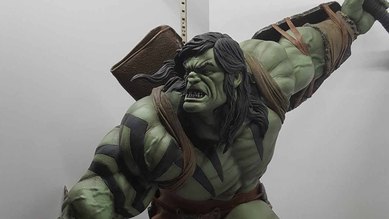 Sideshow skaar and King Hulk premium format - YouTube