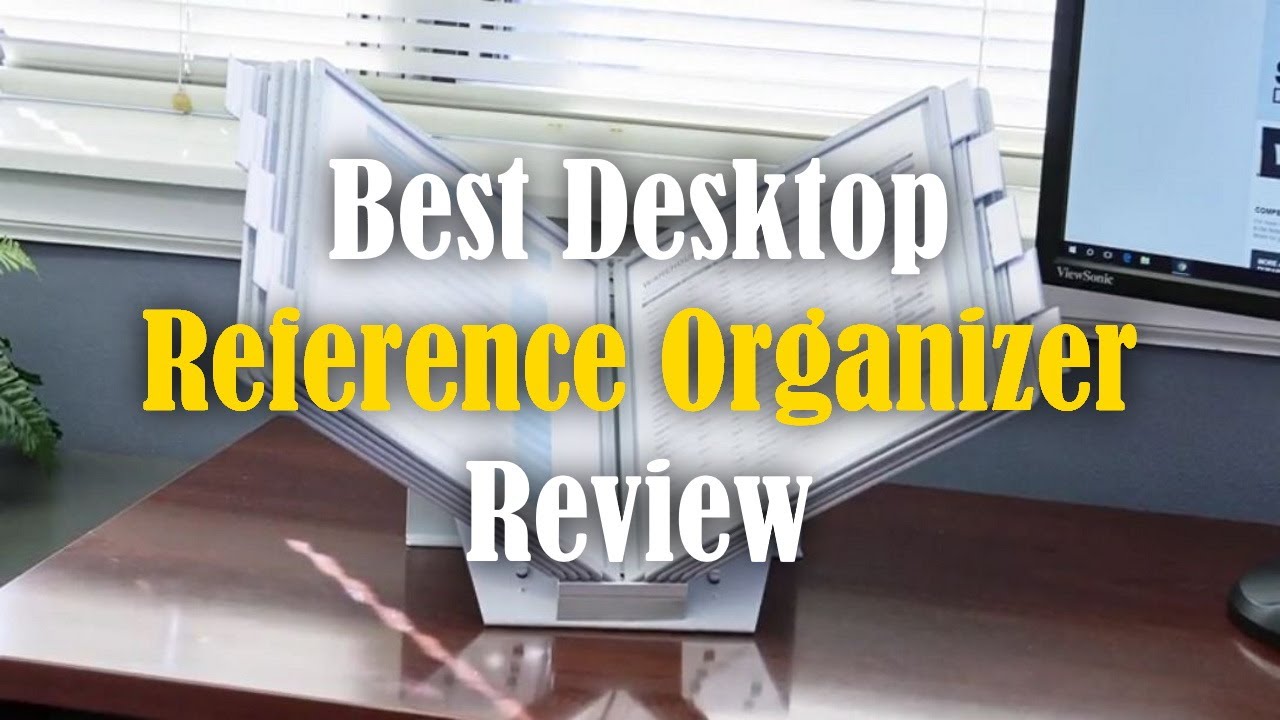 Best Desktop Reference Organizer Review - Desk System Rack - YouTube
