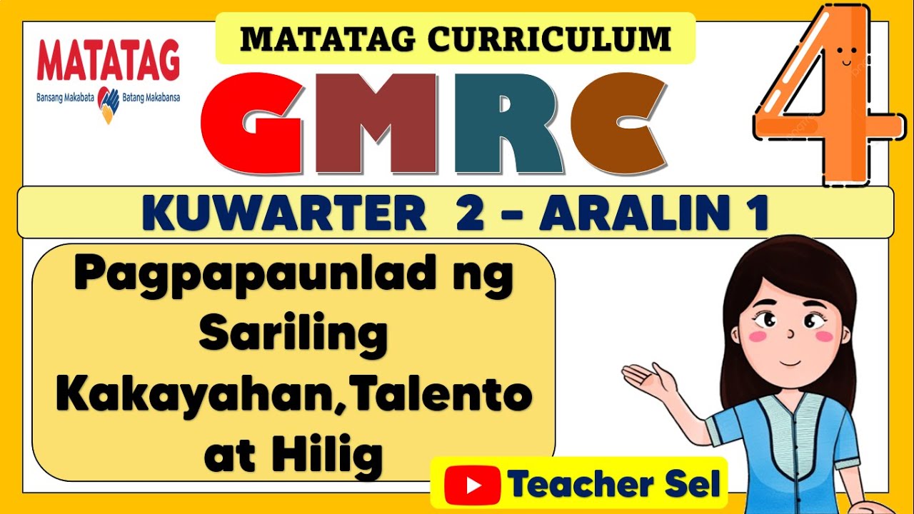 GRADE 4 GMRC 4 QUARTER 2 WEEK/LESSON 1 - MATATAG Pagpapaunlad ng ...