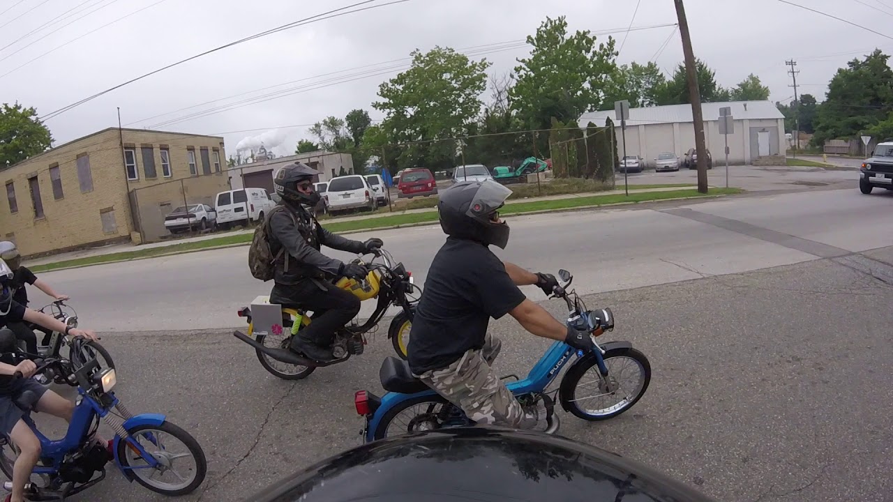 Sunset Riderz up in the lgn moped rally.. - YouTube