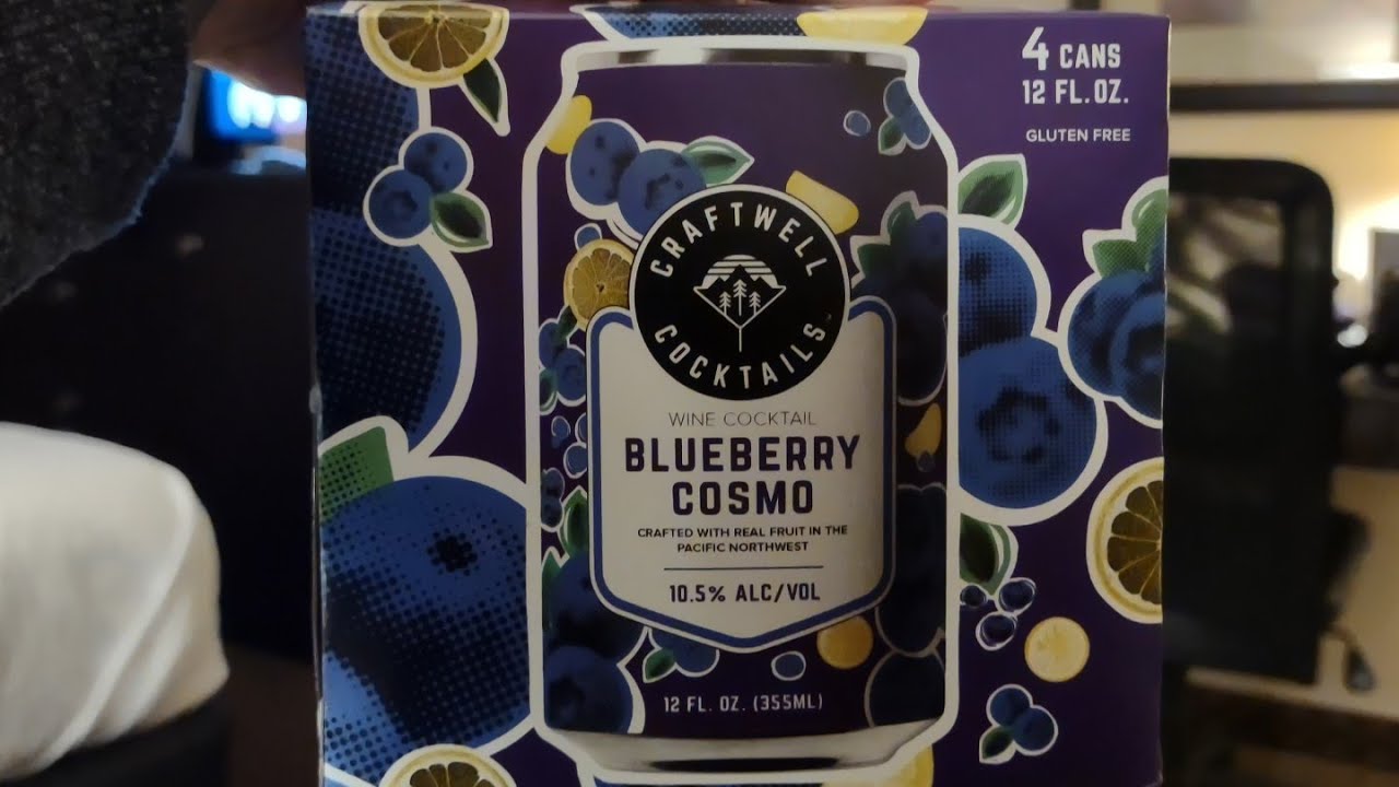 Craftwell Cocktails: Blueberry Cosmo Review - YouTube
