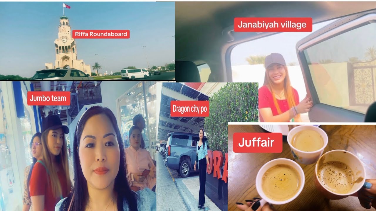 My outing day with friends family 🫰 ️rounding Bahrain 🇧🇭 Riffa ...