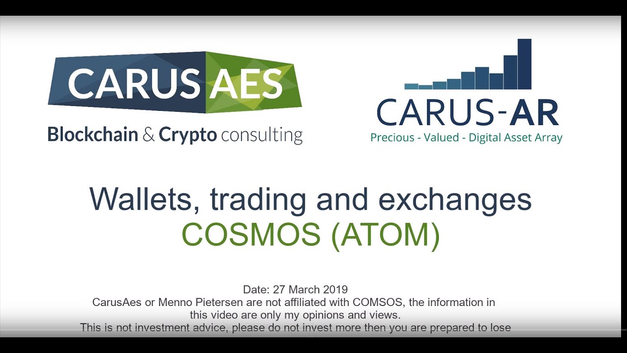 COSMOS (ATOM) wallet and exchanges - YouTube