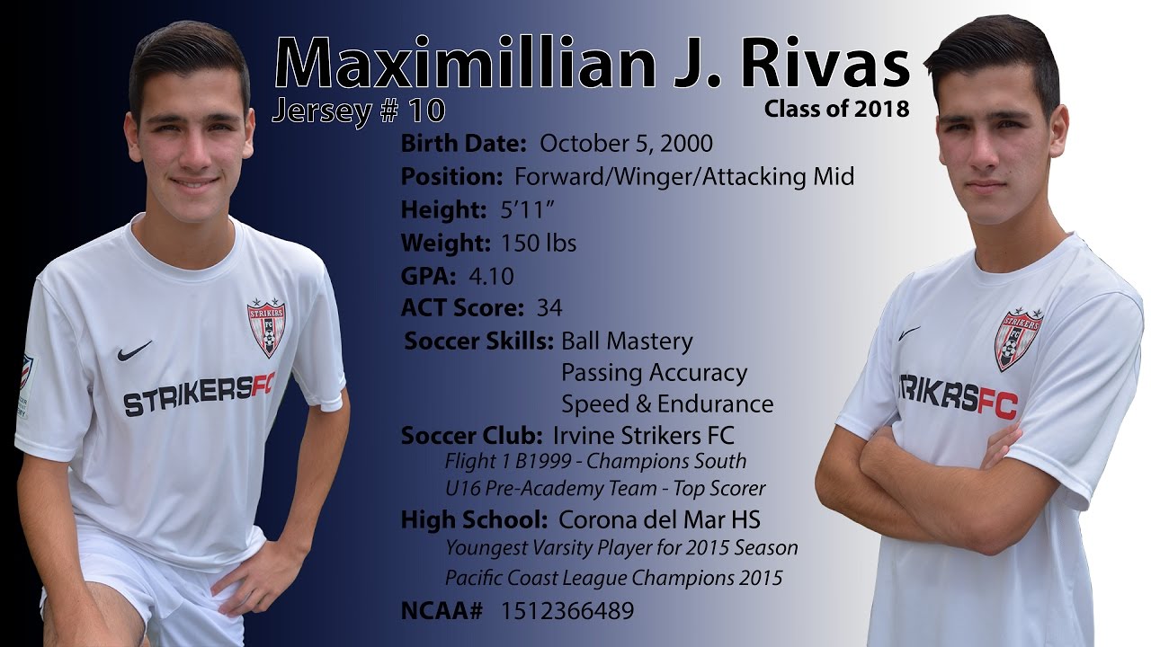Max Rivas - College Soccer Recruitment Highlight Video - YouTube