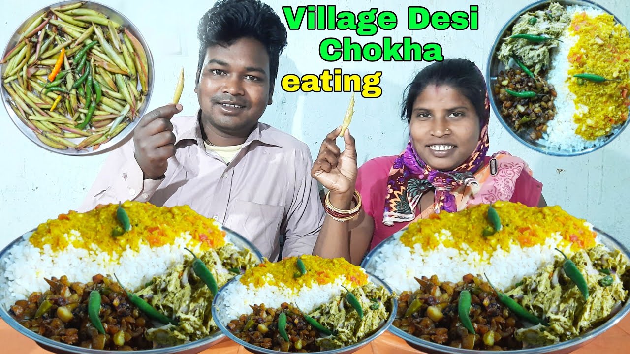 Country famous chokha cooking | Country famous chokha dal with rice ...