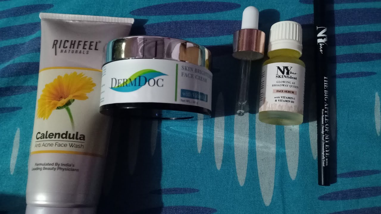 Purplle product review Derm Doc cream, Richfeel Anti acne face wash, Ny ...