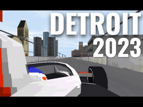 Detroit Grand Prix 2023 layout preview in ICR2 - YouTube