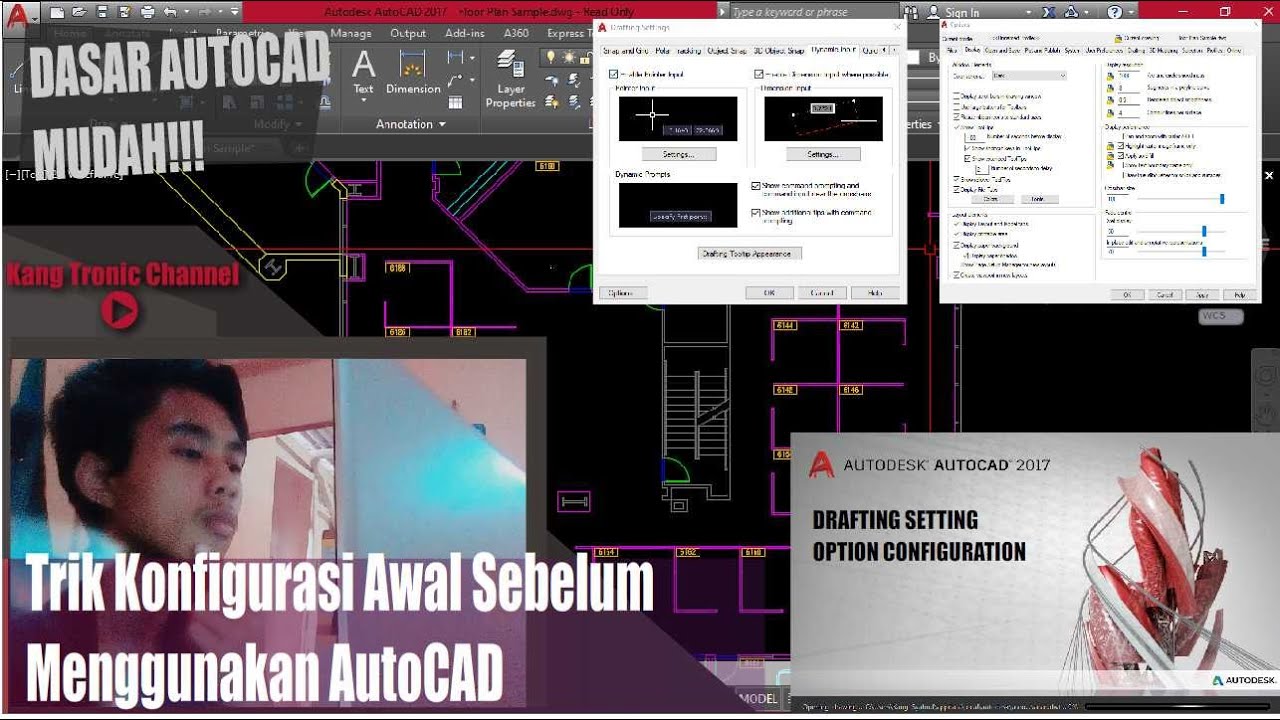 #2 Belajar AutoCAD - Konfigurasi Awal Sebelum Menggunakan AutoCAD - YouTube