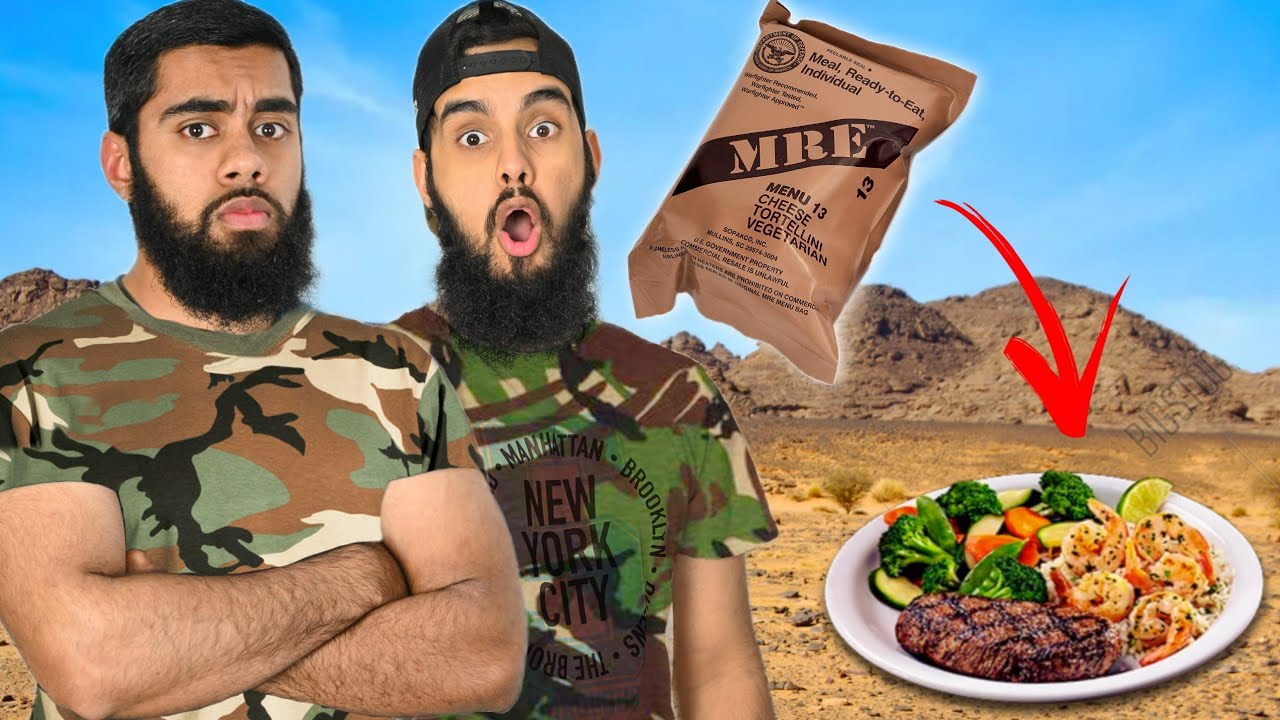 BROTHERS TRY BRITISH MILITARY MRE (Food Ration Pack) - YouTube