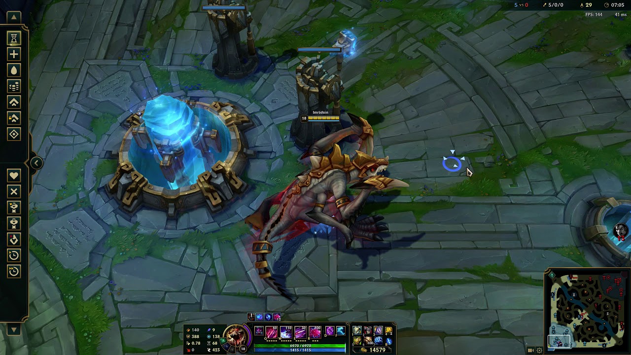 Frostfire Gauntlet full build Cho'Gath 12 Feast stacks + Elixir of Iron ...
