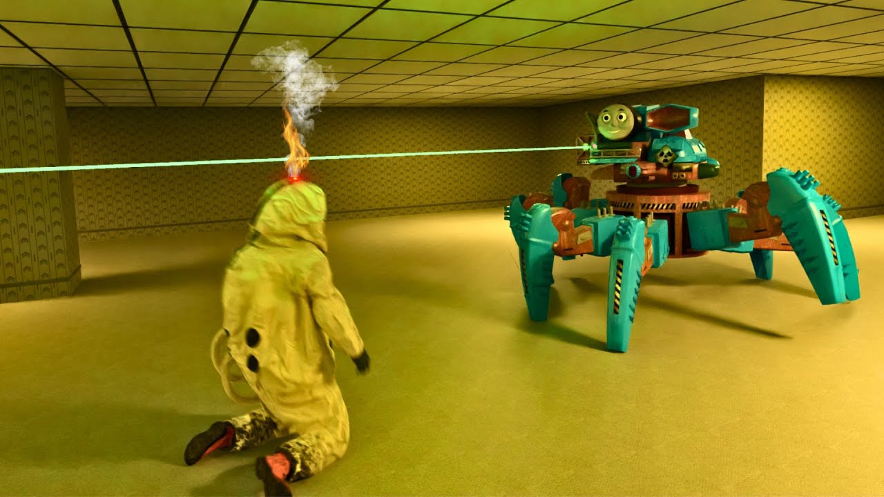 Cursed Thomas in the Backrooms (found footage) - YouTube