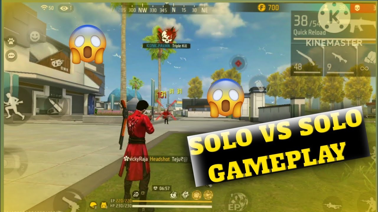 SOLO VS SOLO GAMEPLAY ||GARENA FREE FIRE || - YouTube