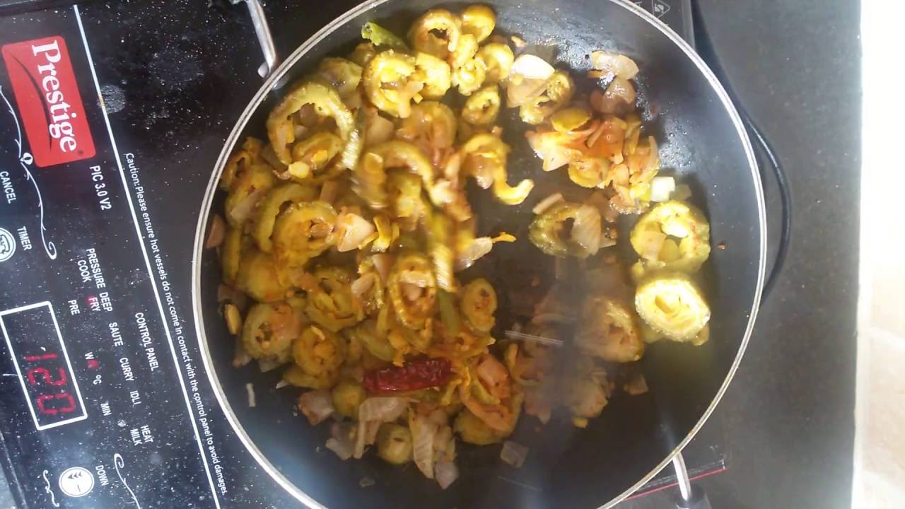 Bittergourd Curry - Karele ki subji - karkaya fry - bitter melon fry ...