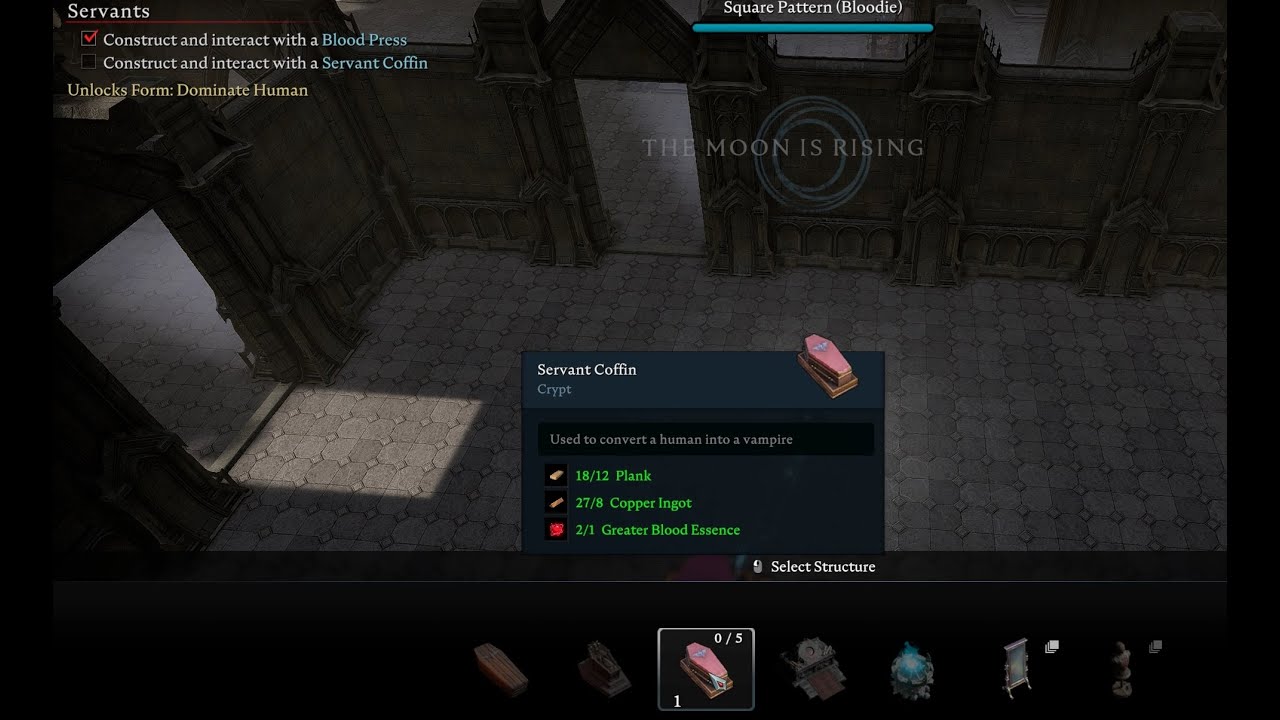 How To Get Servant Coffin And Greater Blood Essence - V Rising - YouTube