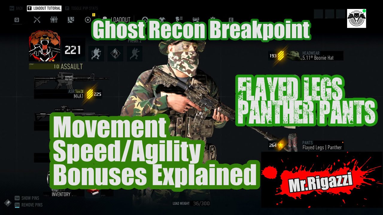 Ghost Recon Breakpoint Movement speed/Agility bonuses Explained |Flayed ...