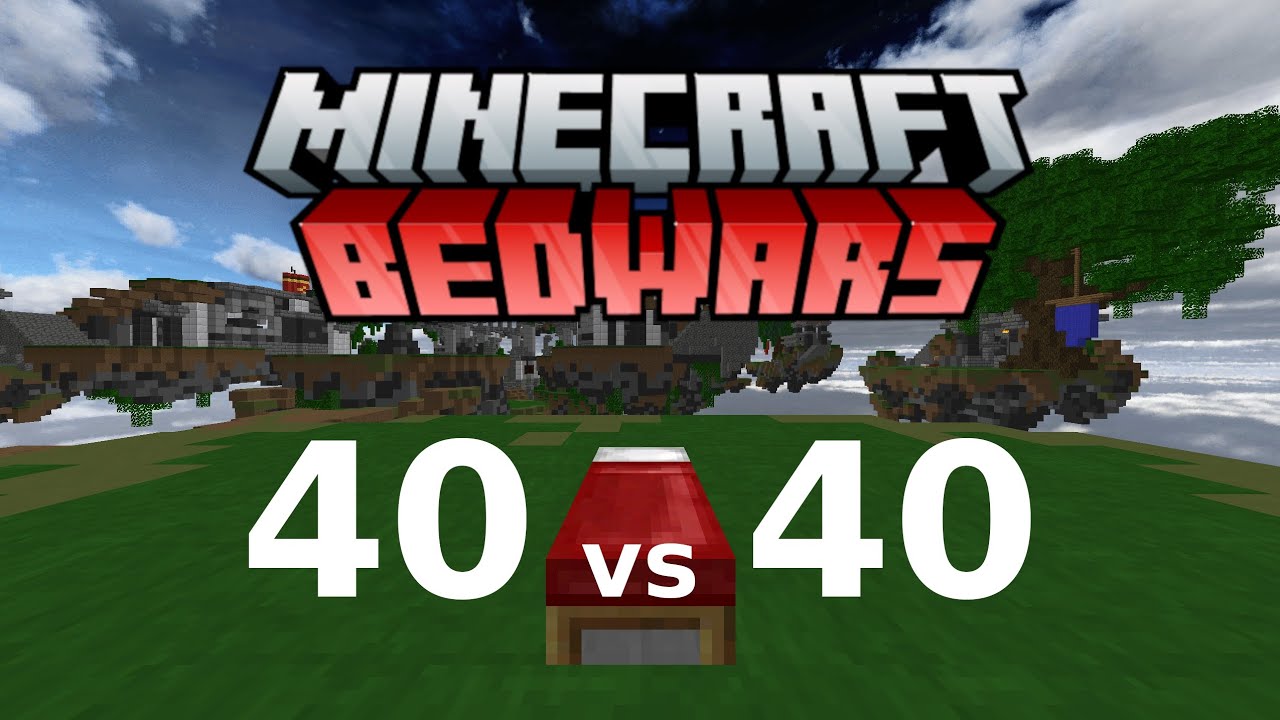 Minecraft 40 vs 40 Bedwars !? - YouTube
