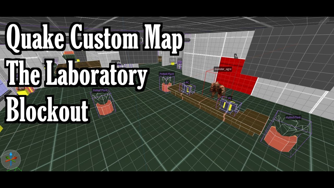 Quake Level Design Showcase: The Laboratory First Blockout | Custom ...